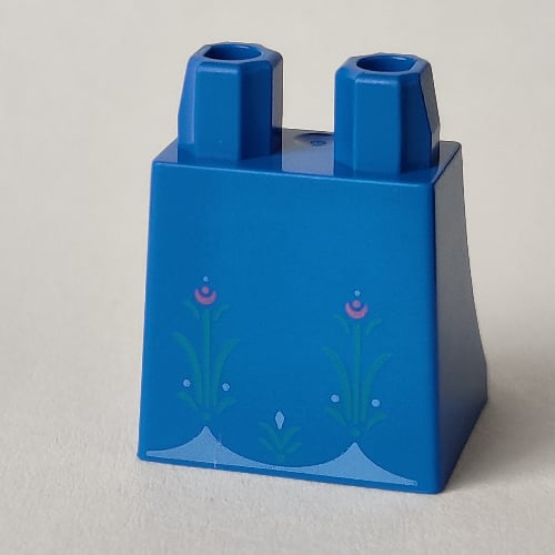 LEGO PART 36036pr0012 Hips and Legs Under Dress/Robe with Flowers Print ...