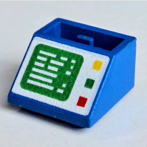 LEGO PART 3660pr0004 Slope Inverted 45° 2 x 2 with Computer Screen and ...