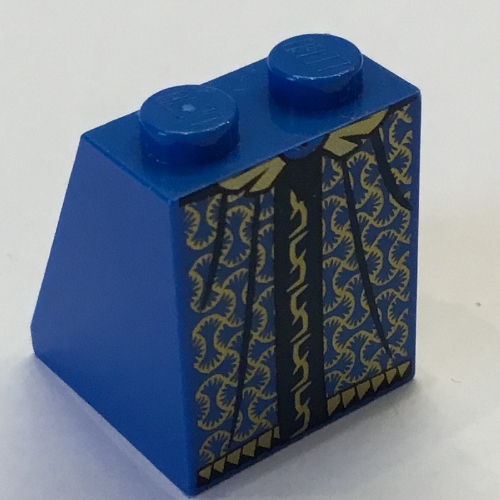 LEGO PART 3678bpr0035 Slope 65° 2 x 2 x 2 with Bottom Tube with Gold ...