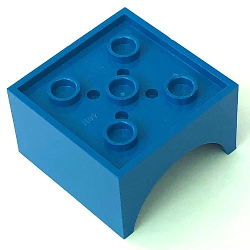 LEGO PART 4461 Box 4 x 4 x 2 Bottom with Semicircle Cut-out Ends ...