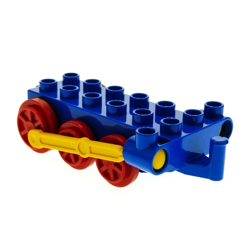 LEGO PART 4580c01 Duplo Train Chassis with Yellow Drive Rod and Red ...