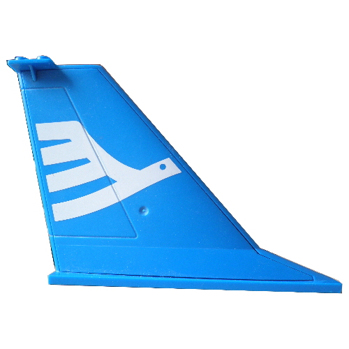 LEGO PART 54094pr0001 Tail 14 x 2 x 8 with White Airline Bird Print ...