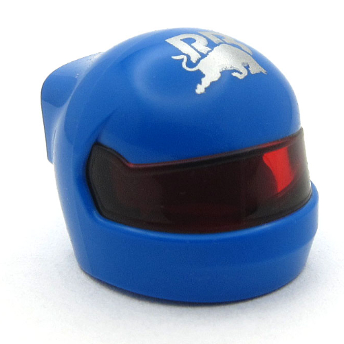 LEGO PART 7071pat0002pr0003 Helmet, Formula 1 with Trans-Red Visor ...