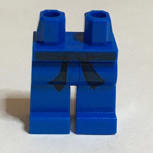 LEGO PART 970c28pr0192 Hips and Blue Legs with Dark Blue Belt Print ...
