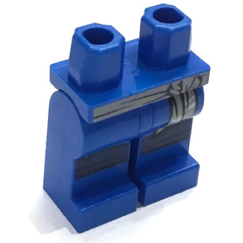 LEGO PART 970c28pr9969 Hips and Blue Legs with Light Bluish Gray Sash ...