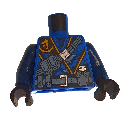 LEGO PART 973c05h03pr0001 Torso Robe, Gold Trim, Sand Blue Utility Belt ...