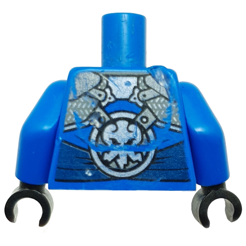 LEGO PART 973c28h03pr9831 Torso Armor over Robes, Dark Blue Straps ...