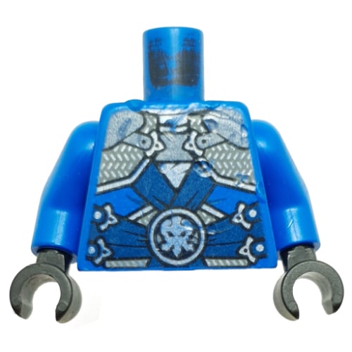 LEGO PART 973c28h03pr9831 Torso Armor over Robes, Dark Blue Straps ...
