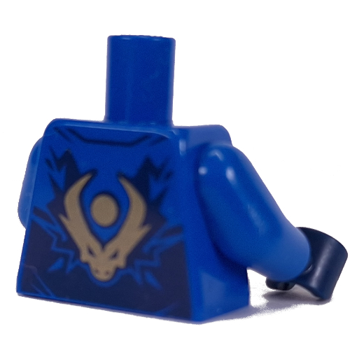 LEGO PART 973c28h05pr0001 Torso, Robe, Dark Blue Trim, Gold Symbols ...