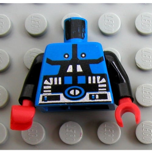 LEGO PART 973c03h22pr0066 Torso Spacesuit Spyrius Print, Black Arms ...