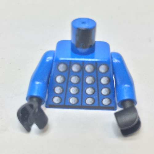 LEGO PART 973c28h03pr0083 Torso Soccer Jersey, Studded Armor / '1' on ...
