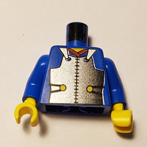 LEGO PART 973c28h01pr0012 Torso Armor Plate, Red Collar Print (Samurai ...