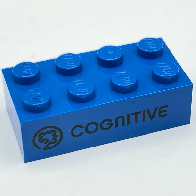 LEGO PART 3001pr9987 Brick 2 x 4 with 'COGNITIVE' and Icon Print ...