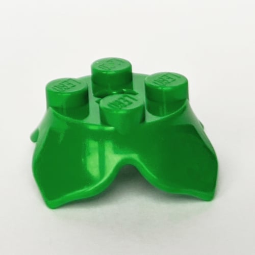 LEGO PART 15469 Plant, Leaves, Round 2 x 2 x 2/3 with + Axle Hole and 4 ...