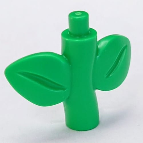 LEGO PART 1747 Plant, Vine Stem with 2 Leaves | Rebrickable - Build ...
