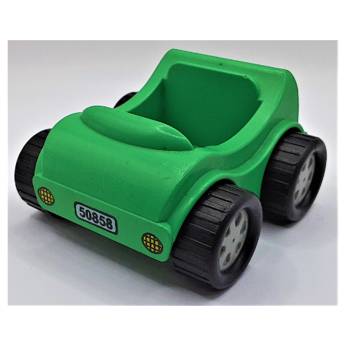 LEGO PART 31363c01pr0001 Duplo Car with Silver Wheels and Headlights ...