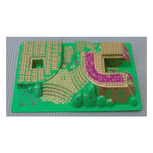 LEGO PART 44510pr0001 Baseplate Raised 32 x 48 x 6 with Front and Back ...