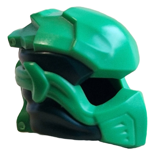 LEGO PART 5990pat0004 Helmet, Ninja with Wraps Dark Green Pattern ...