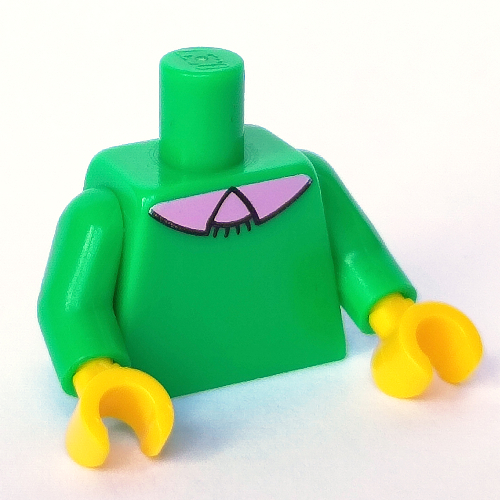 LEGO PART 973c06h01pr2609 Torso Crew Neck Sweater with Bright Pink ...