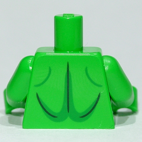 LEGO PART 973c06h06pr5901 Torso Bare Chest with Green and Dark Green ...