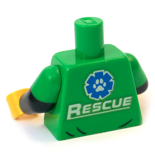 LEGO PART 973g06c03h01pr0001 Torso, Dual Molded Arms with ID Badge ...