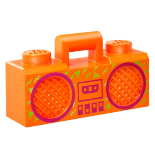 LEGO PART 93221pr0005 Equipment Radio / Boom Box with Handle and ...