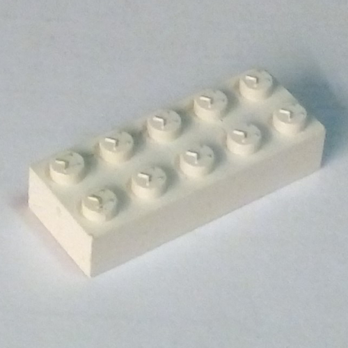 LEGO PART 1152M Modulex Brick 2 x 5 with M on Studs | Rebrickable ...