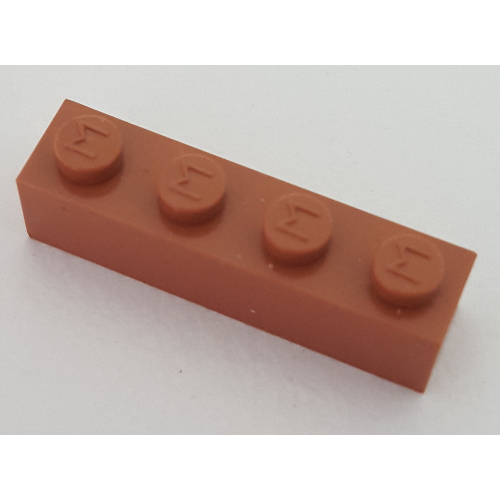 LEGO PART 1141M Modulex Brick 1 x 4 with M on Stud | Rebrickable ...