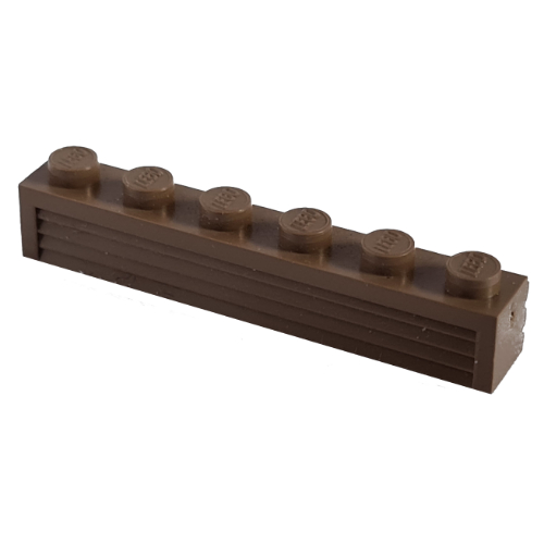 LEGO PART 2361Mx Modulex Brick 1 x 6 with Horizontal Grooves ...