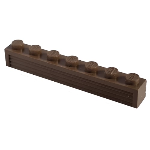 LEGO PART 2371 Modulex Brick 1 x 7 with Horizontal Grooves ...