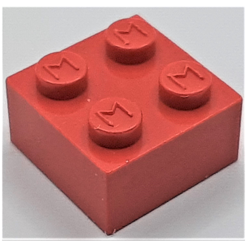 LEGO PART 1122M Modulex Brick 2 x 2 with M on Studs | Rebrickable ...