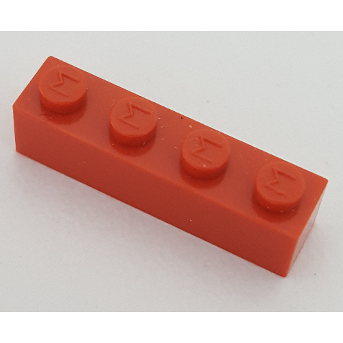 LEGO PART 1141M Modulex Brick 1 x 4 with M on Stud | Rebrickable ...