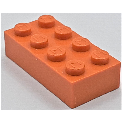 LEGO PART 1142M Modulex Brick 2 x 4 with M on Studs | Rebrickable ...