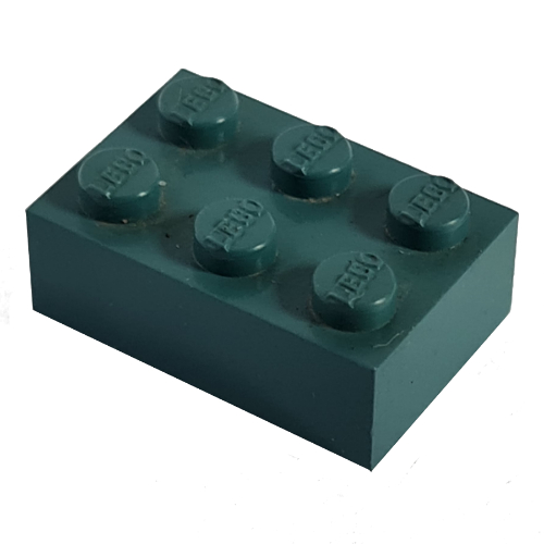 LEGO PART 1132L Modulex Brick 2 x 3 with LEGO on Studs | Rebrickable ...