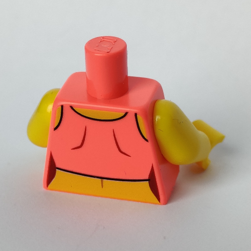 LEGO PART 973c01h01pr5137 Torso Crop Top with Bare Midriff Print ...