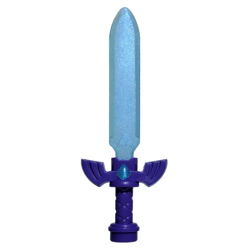LEGO PART 105006pat0001 Weapon Sword with Dark Purple Winged Hilt ...