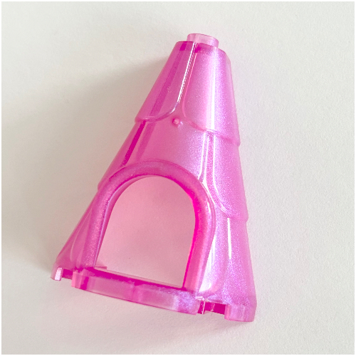 LEGO PART 80029 Tower Roof 2 x 4 x 4 Half Cone Shaped with Roof Tiles ...