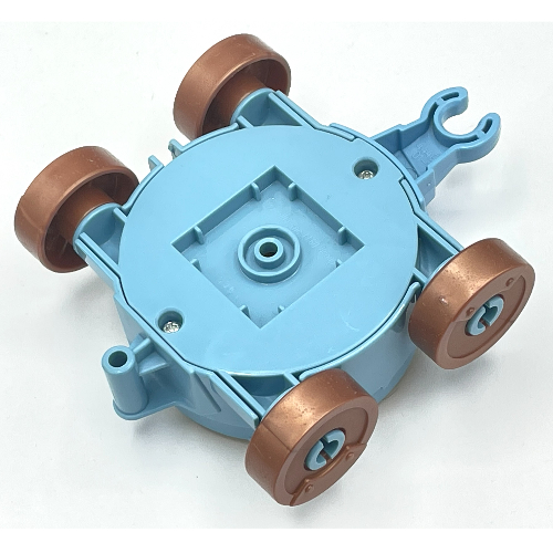 LEGO PART 44403c02 Duplo Cart with Wheels and Yellow Cross Lift ...