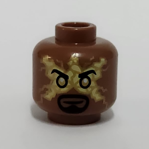 LEGO PART 28621pr4140 Minifig Head Electro, Bright Light Yellow and ...