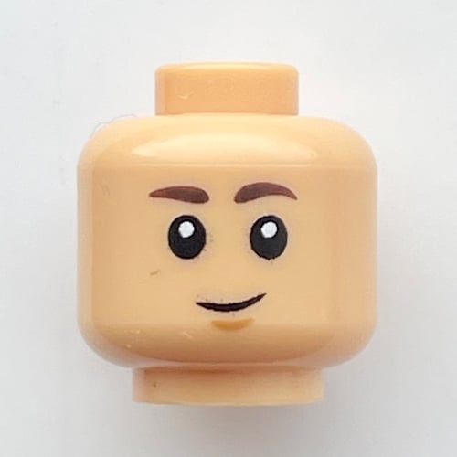 LEGO PART 28621pr4165 Minifig Head Jacen Syndulla, Dark Brown Eyebrows ...