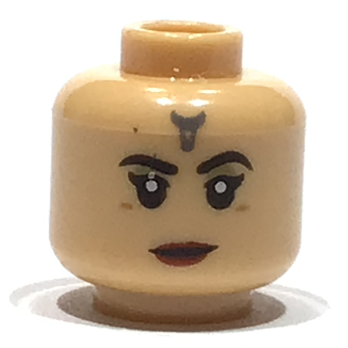 LEGO PART 28621pr4177 Minifig Head Morgan Elsbeth, Black Eyebrows, Dark ...