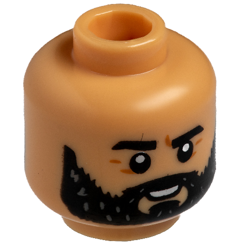 LEGO PART 28621pr4259 Minifig Head Duke Leto Atreides, Thick Black ...
