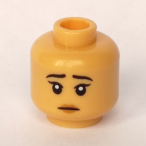 LEGO PART 3626cpr3963 Minifig Head Cho Chang, Medium Nougat Lips, Sad ...