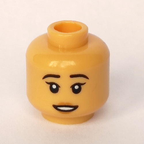 LEGO PART 3626cpr3963 Minifig Head Cho Chang, Medium Nougat Lips, Sad ...