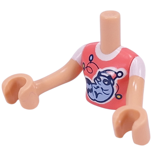 LEGO PART 92456c06pr0020 Minidoll Torso Girl with Warm Tan Arms and ...