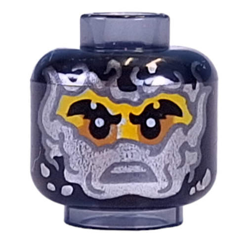 LEGO PART 28621pr0014 Minifig Head Cinder, Silver Face Mask, Covered ...