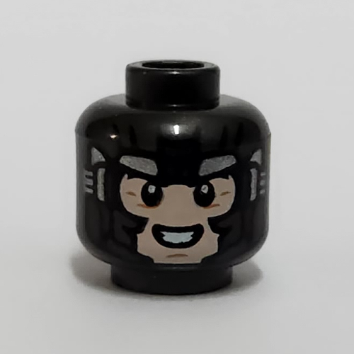 LEGO PART 3626cpr3579 Minifig Head Vulture, Face Mask, Green Eyes ...