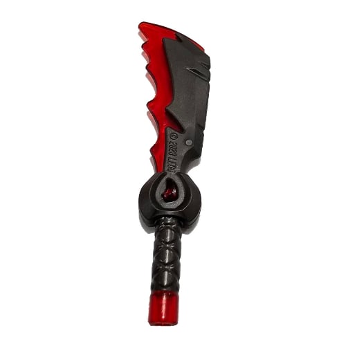LEGO PART 4924pat0001 Weapon Sword with Jagged Edges and Trans-Red ...