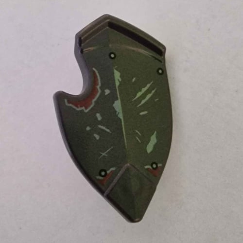 LEGO PART 5480pr0001 Shield Broad with Cutout Corner with Rust ...