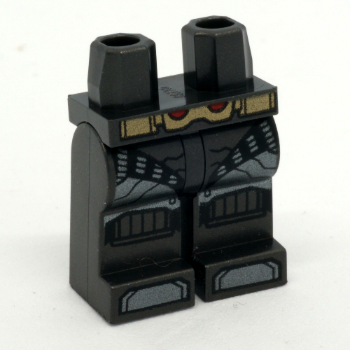 LEGO PART 970c75pr1560 Hips and Pearl Titanium Legs with Gold Belt ...